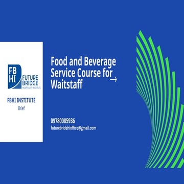 Food and Beverage Service Course for Waitstaff - Presentation.pptx