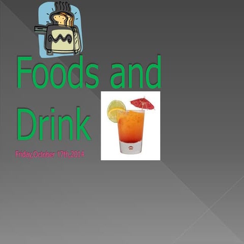 Food and drink | PPTX