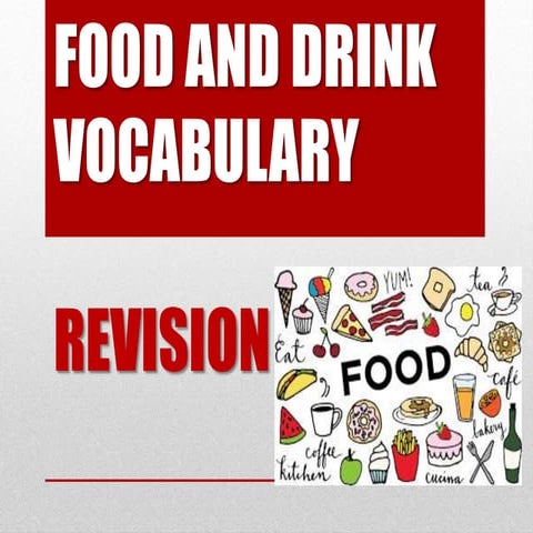 Food and drink vocabulary | PPT