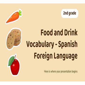 Food and Drink Vocabulary - Spanish - Foreign Language - 2nd Grade by ...