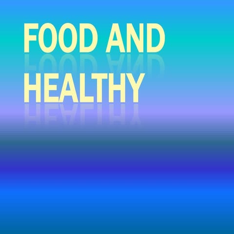 Food and health | PPT