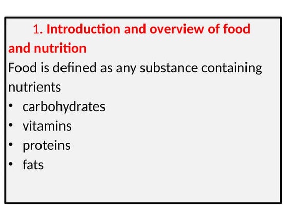 Food & Nutrition Project for 4th graders | PPT