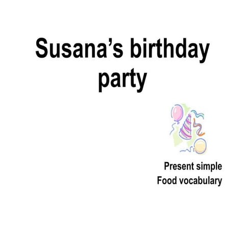 Food and present simple | PPTX