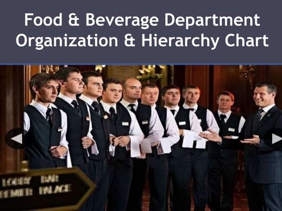 Organization chart of food and beverage department | PPTX