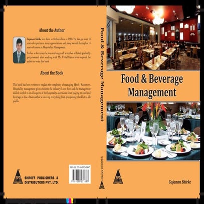 Food & Beverage Management Cover | PDF