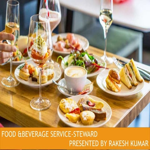 Food &beverage service steward ppt | PPTX