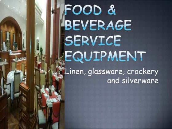 Sequence Of Service- Restaurants | PPT