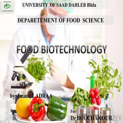 Food biotechnology | PPTX