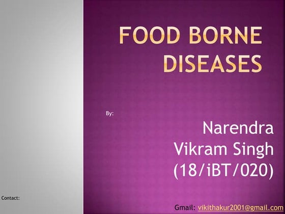 Food borne diseases | PPT