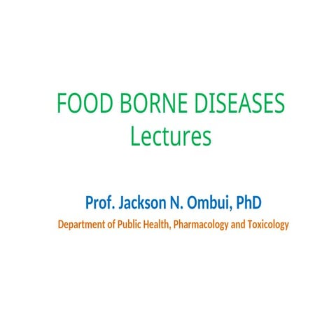 food borne disease, food related disease | PPT