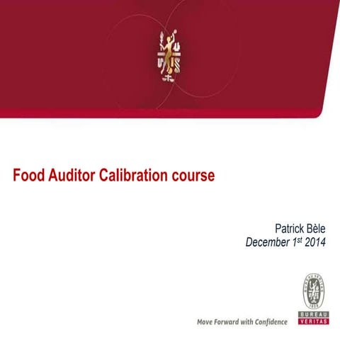 FOOD CALIBRATION COURSE DEC 2014.ppt