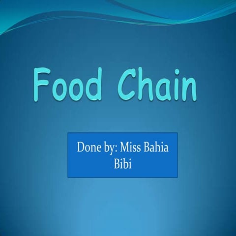Food chain | PPTX