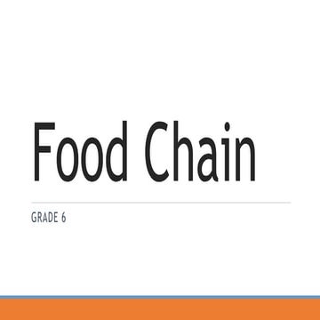 Food chain | PPTX