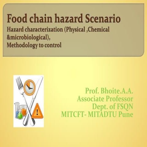 Food chain hazard scenario | PPTX
