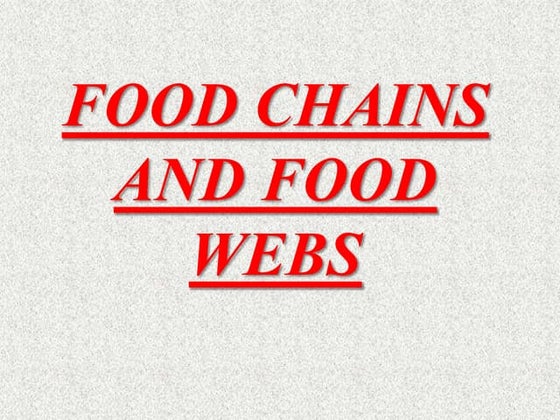 Food chains ks2 | PPT | Food & Drink
