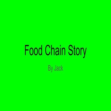 Food chain story | PPTX