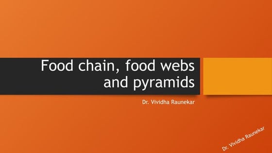 Food webs and trophic levels | PPT