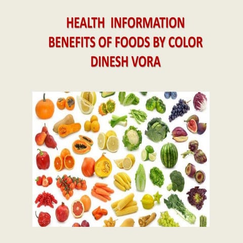 FOOD COLOR PRESENTATION - DINESH VORA | PPTX