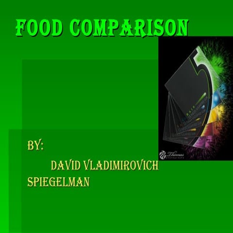 Food Comparison | PPT