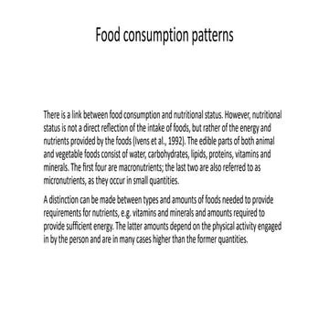 Food consumption patterns.pptx77777777777777777777 | PPTX
