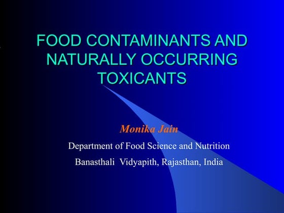 Sources of food contamination | PPT