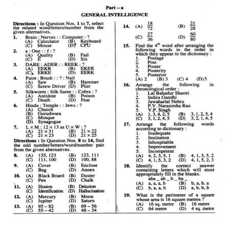 Food corporation of india fci assistant grade exam solved papers | PDF