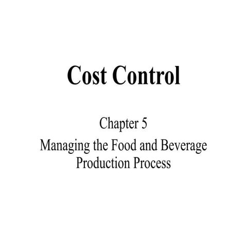 food cost PPT. ppt nice ppt go though it | PPT