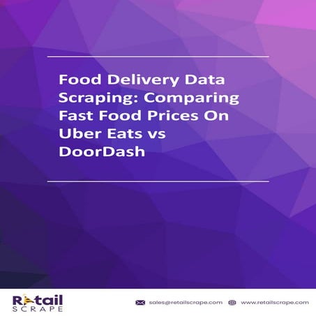 Food Delivery Data Scraping Comparing Fast Food Prices On Uber Eats and ...