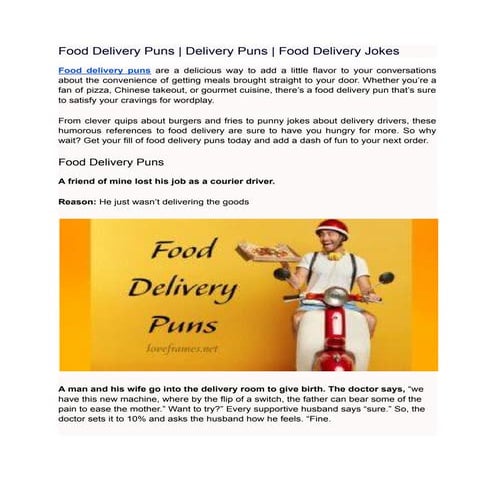 Pizza Delivery Jokes 61 Family Friendly Pizza Jokes You Crust Know