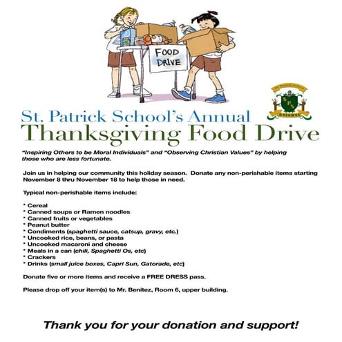 Food drive flyer | PDF