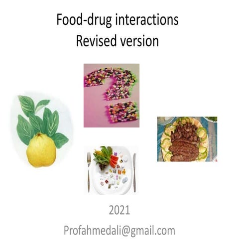 Food drug interactions revized 2021 | PPT