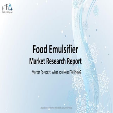 Food Emulsifier.pdf | Food Industry | Industries