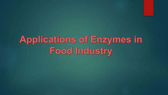 Microbial enzymes in food industries. | PPTX