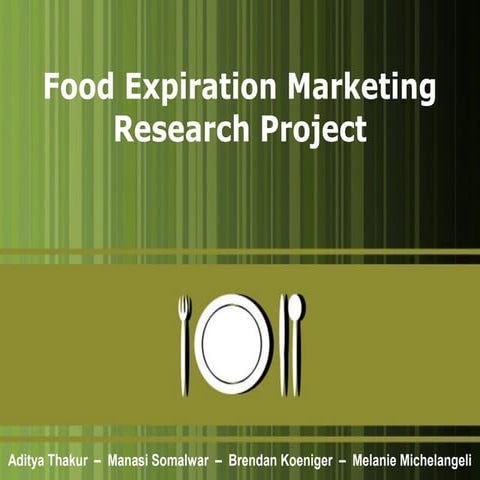 Food wastage - Expired Products | PPT