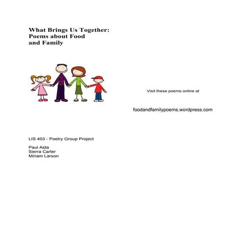 Food&family poetry brochure | PDF