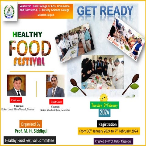 Food Festival Templet for Organizing college | PPT