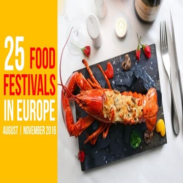 Food Festivals Europe 2016 | PDF