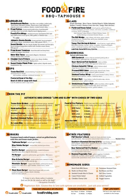 Food fire menu final web version aug | PDF