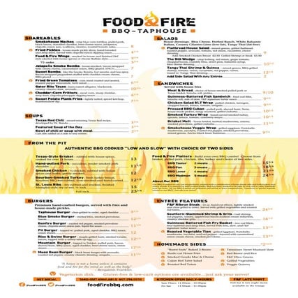 Food fire menu final web version aug | PDF
