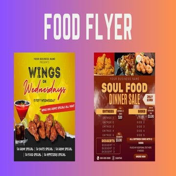 food flyer.pdf | Desktop Publishing | Computer Software and Applications