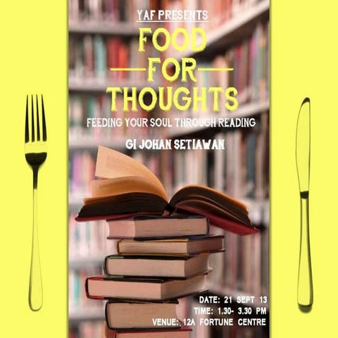 Food for Thoughts - Feeding Your Soul through Reading | PPTX