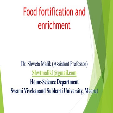 Food fortification | PPT