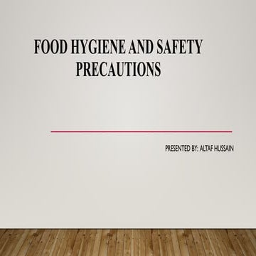 Food Hygiene and Safety Precautions.pptx