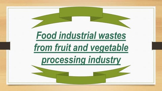 classification of waste and their characteristics | PPTX