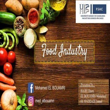 Food industry | PPTX