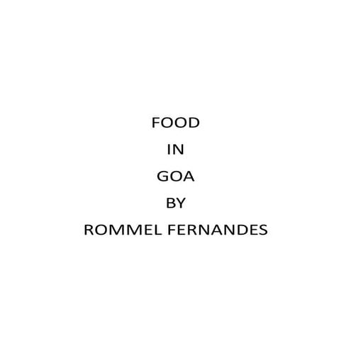 Goan Food Quotes
