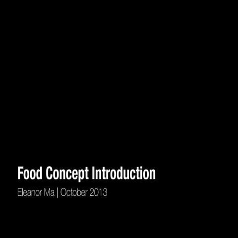 Food Concept Introduction | PPT