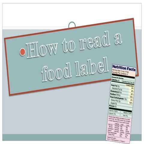 Reading Food Labels | PPT