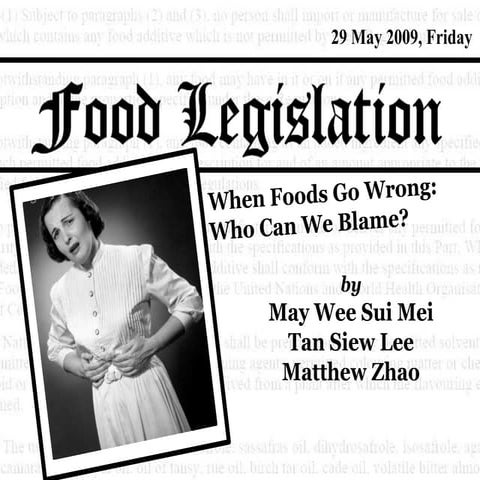 Food Legislation | PPSX