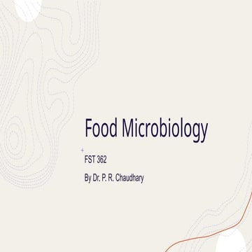 Food Micro-biology Introduction and method | PPTX